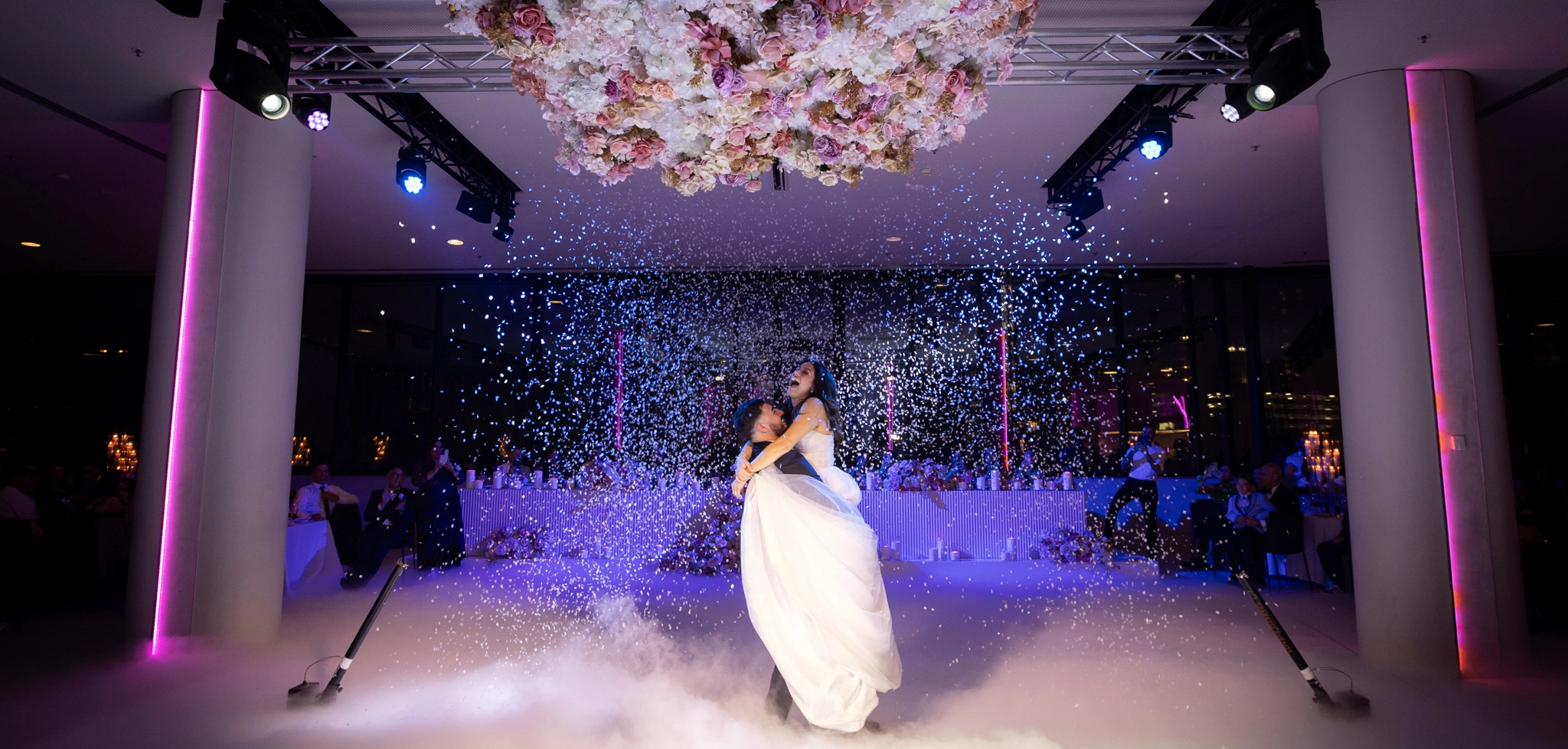 Aerial South Wharf Weddings | Showtime Event Group